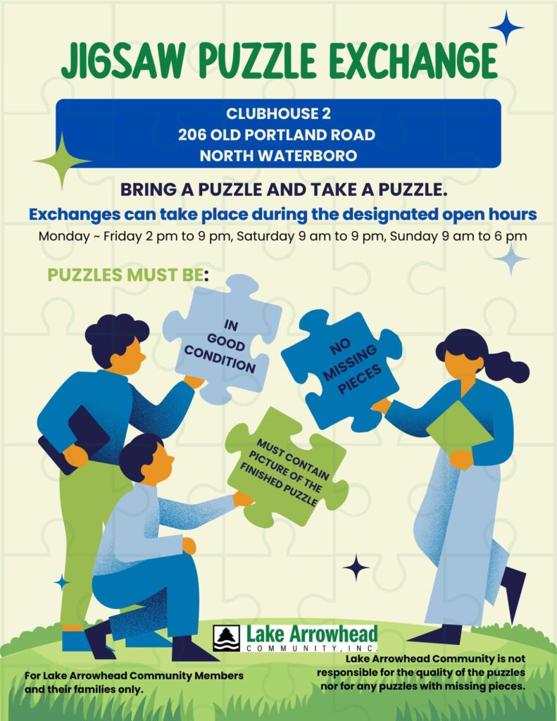LAC Jigsaw Puzzle Exchange | Lake Arrowhead Community