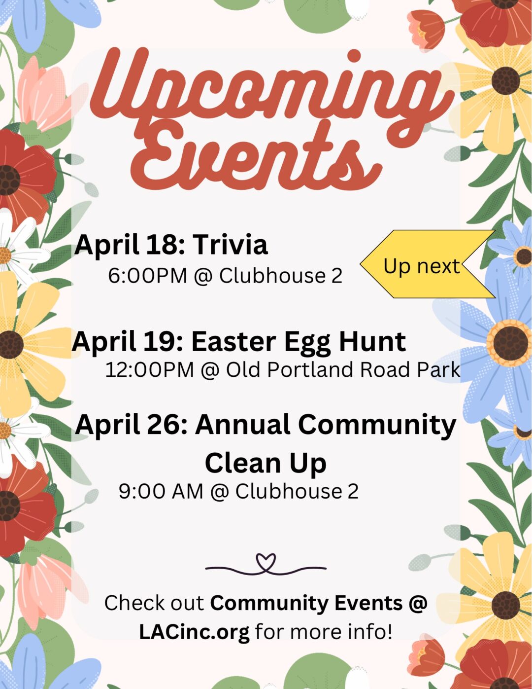 Upcoming Events | Lake Arrowhead Community